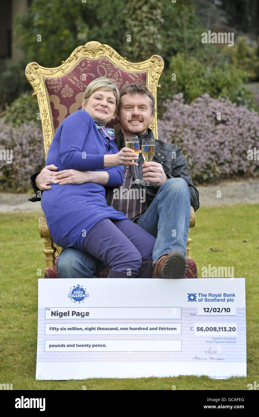 Nigel Page, 43, and his partner Justine Laycock, 41, who have won ...