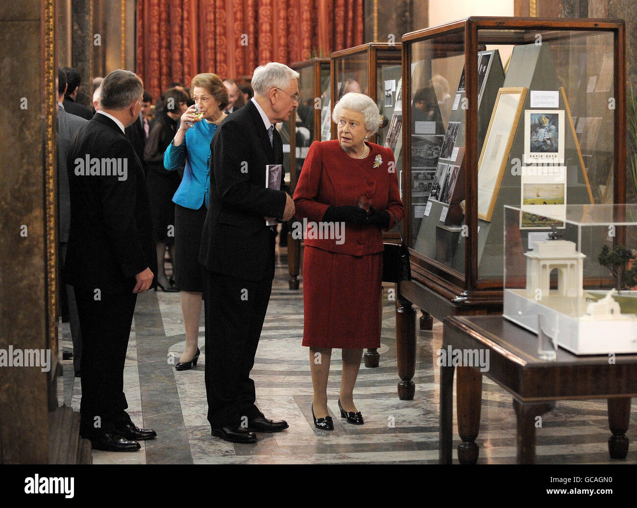 The Queen attends a reception for the Centenary of Australian ...