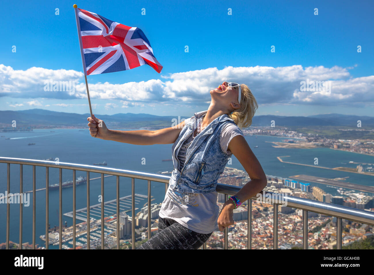 Woman gibraltar panorama hi-res stock photography and images - Alamy
