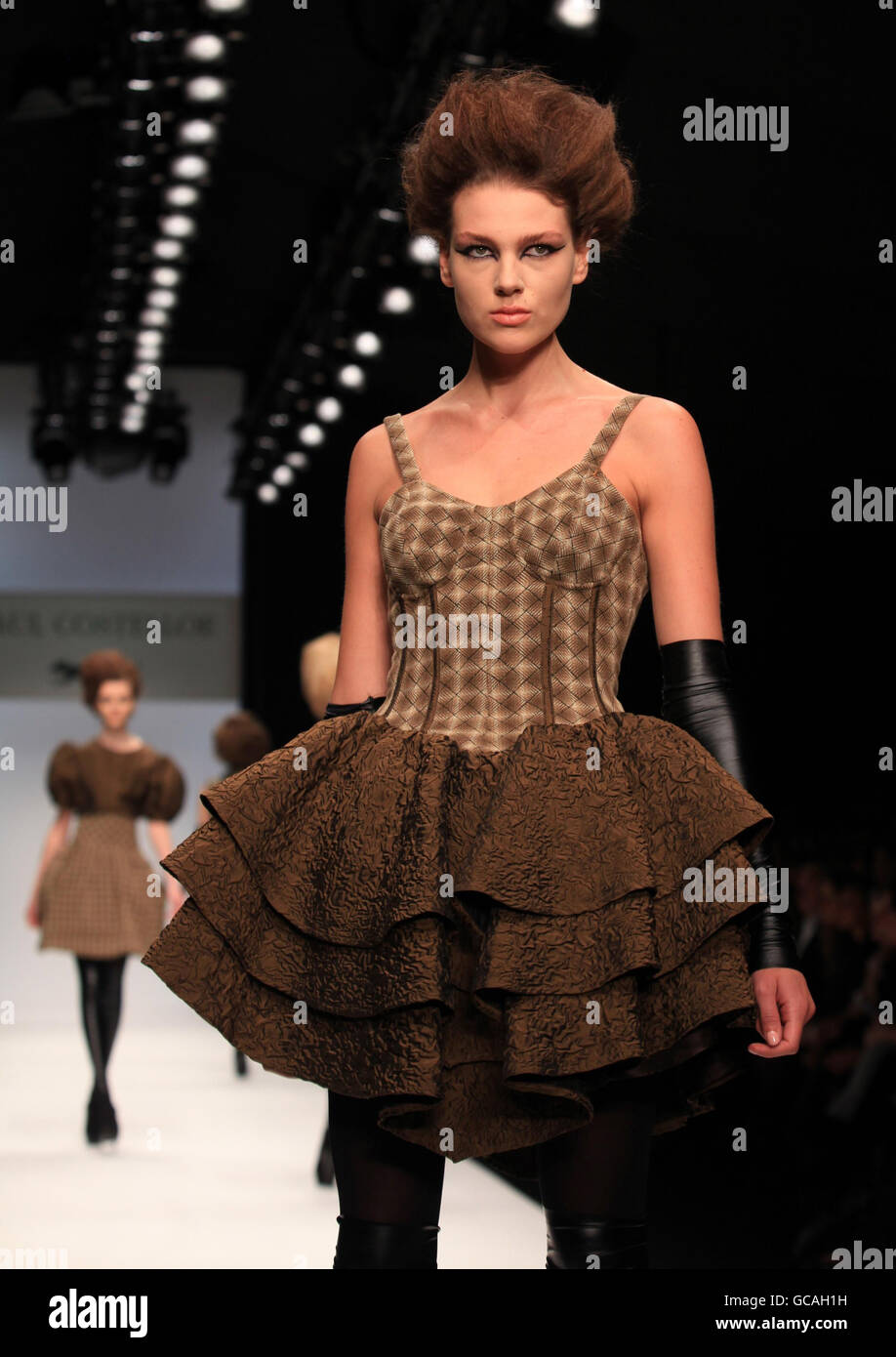 Models on the catwalk during Paul Costelloe's Autumn/Winter 2010 show ...