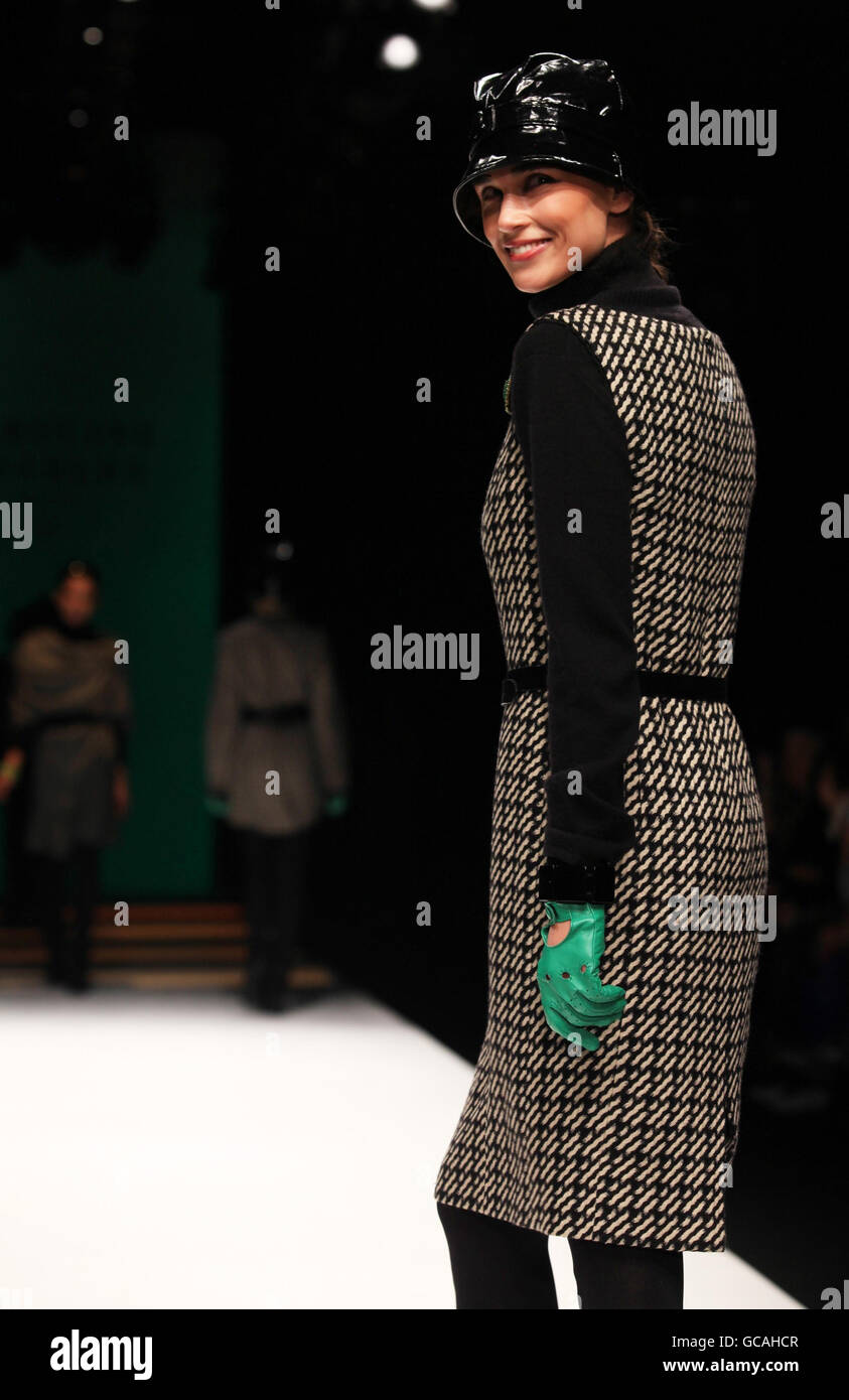 Models on the catwalk during the Autumn/Winter 2010 Caroline Charles ...