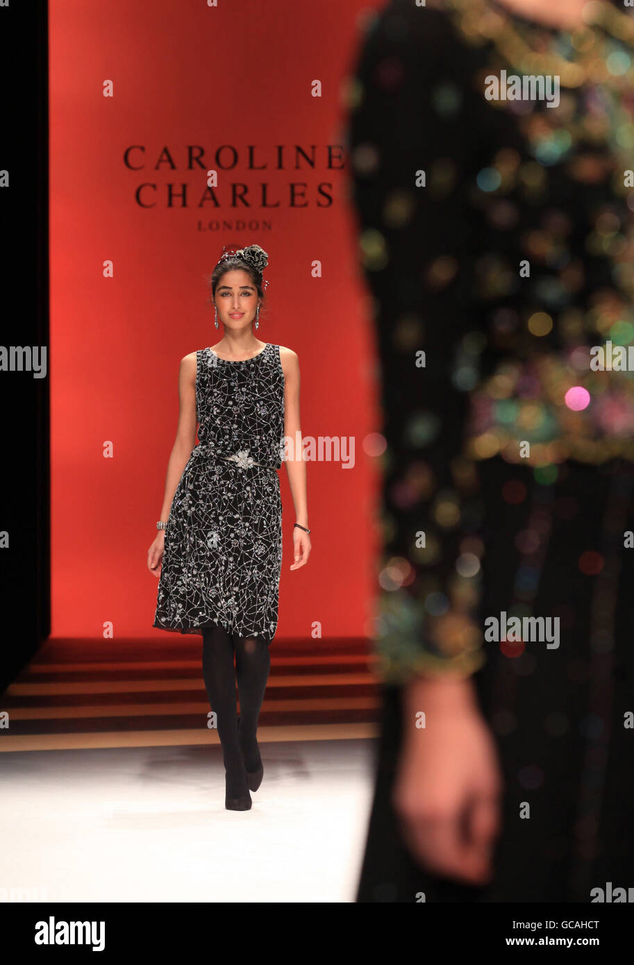 Caroline Charles Catwalk - London Fashion Week Stock Photo - Alamy