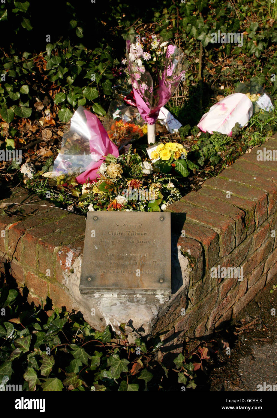 A general view of the memorial of Claire Tiltman who was stabbed to ...