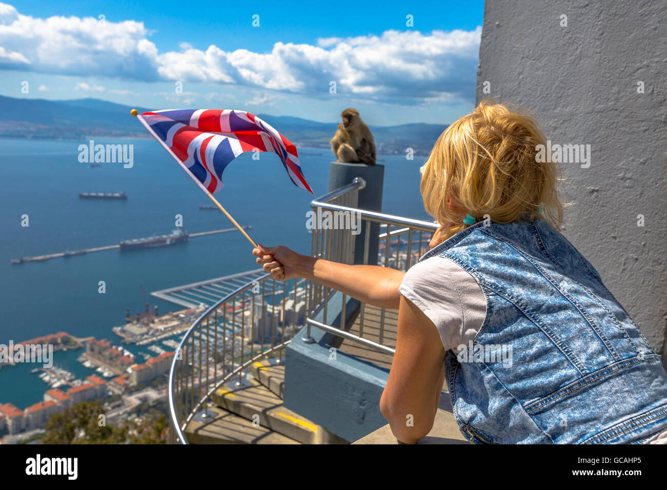 Woman gibraltar panorama hi-res stock photography and images - Alamy
