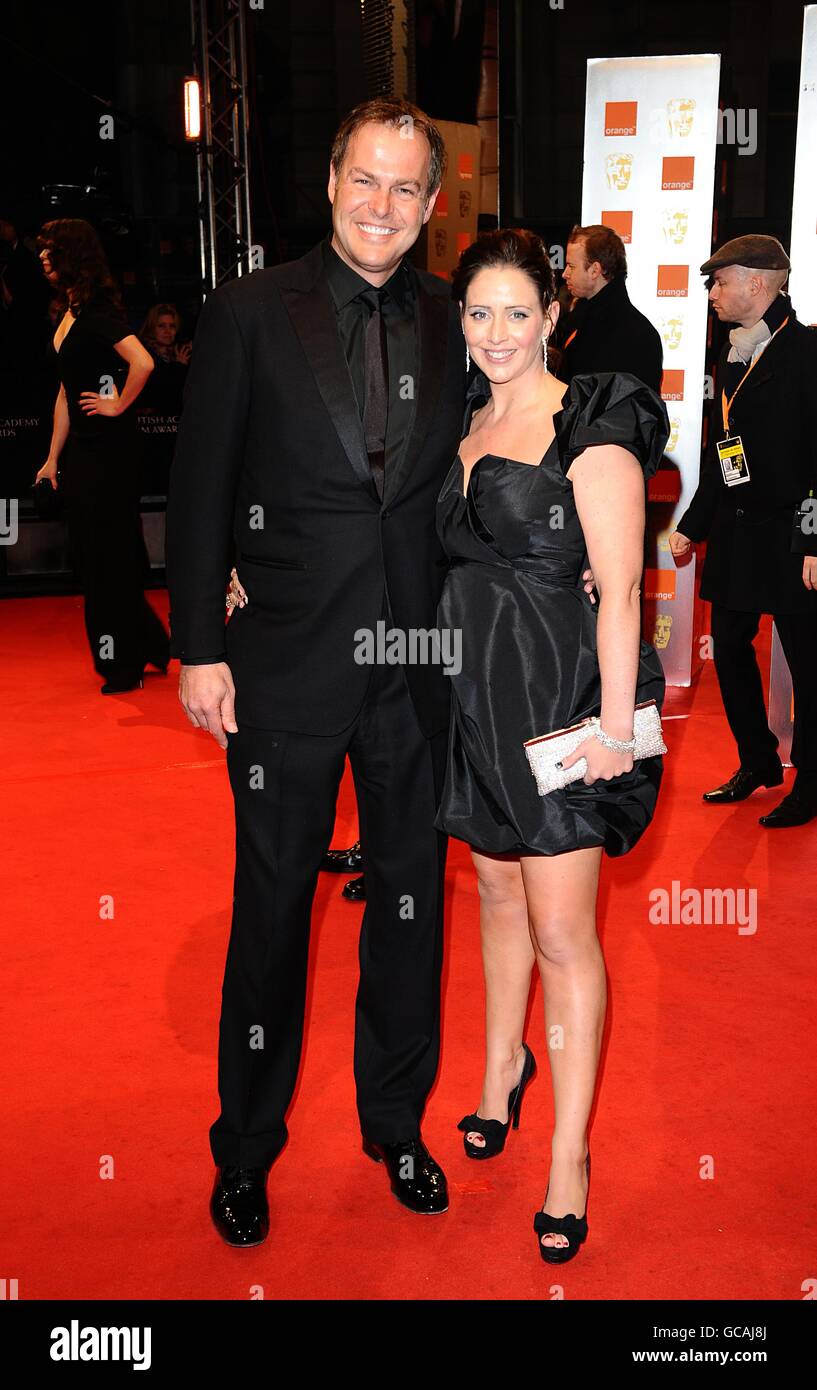 Peter Jones and wife Tara arriving for the Orange British Academy Film ...
