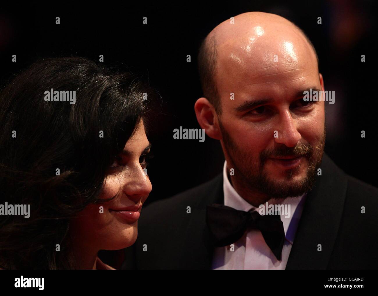 Daniel Dubiecki and guest arriving for the Orange British Academy Film ...
