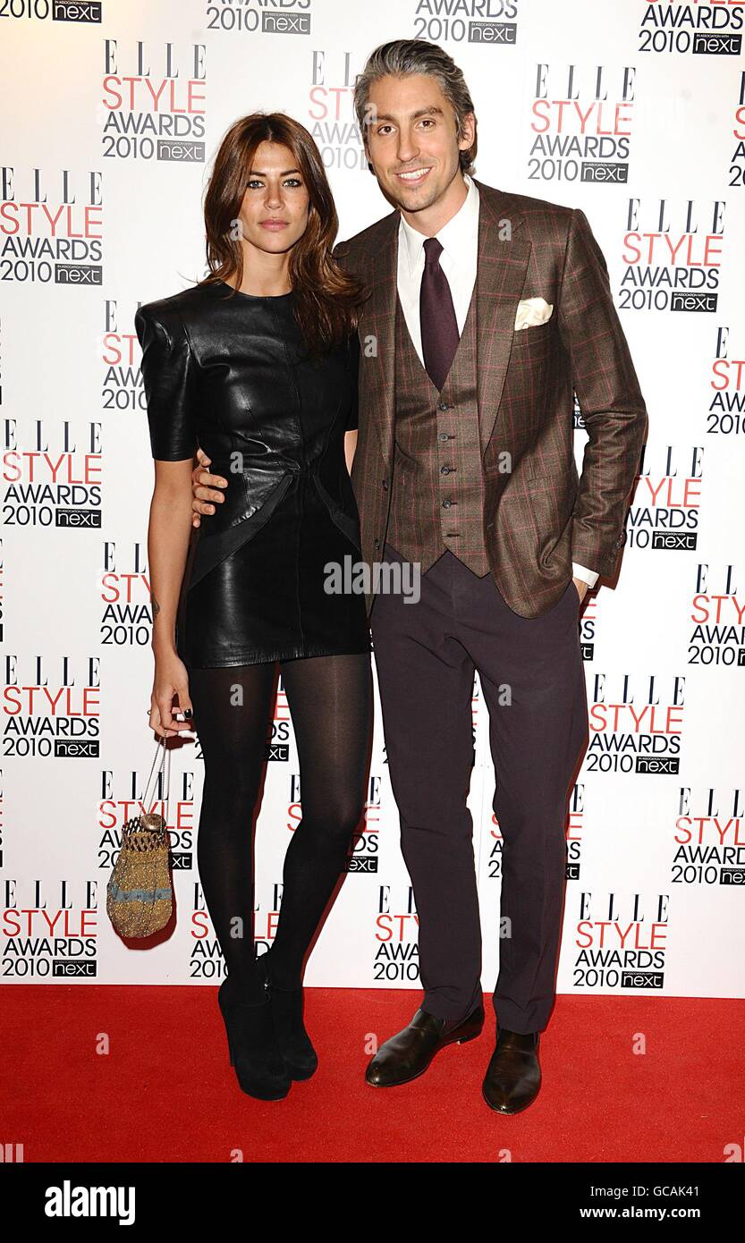 George Lamb and girlfriend Karima Adebibe arriving for the Elle Style ...