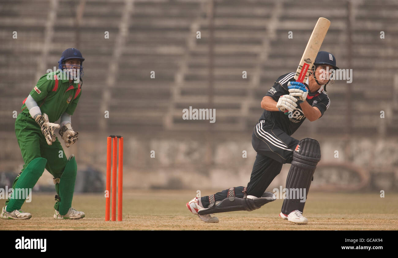England captain Alastair Cook during the tour match at Khan Shaheb ...