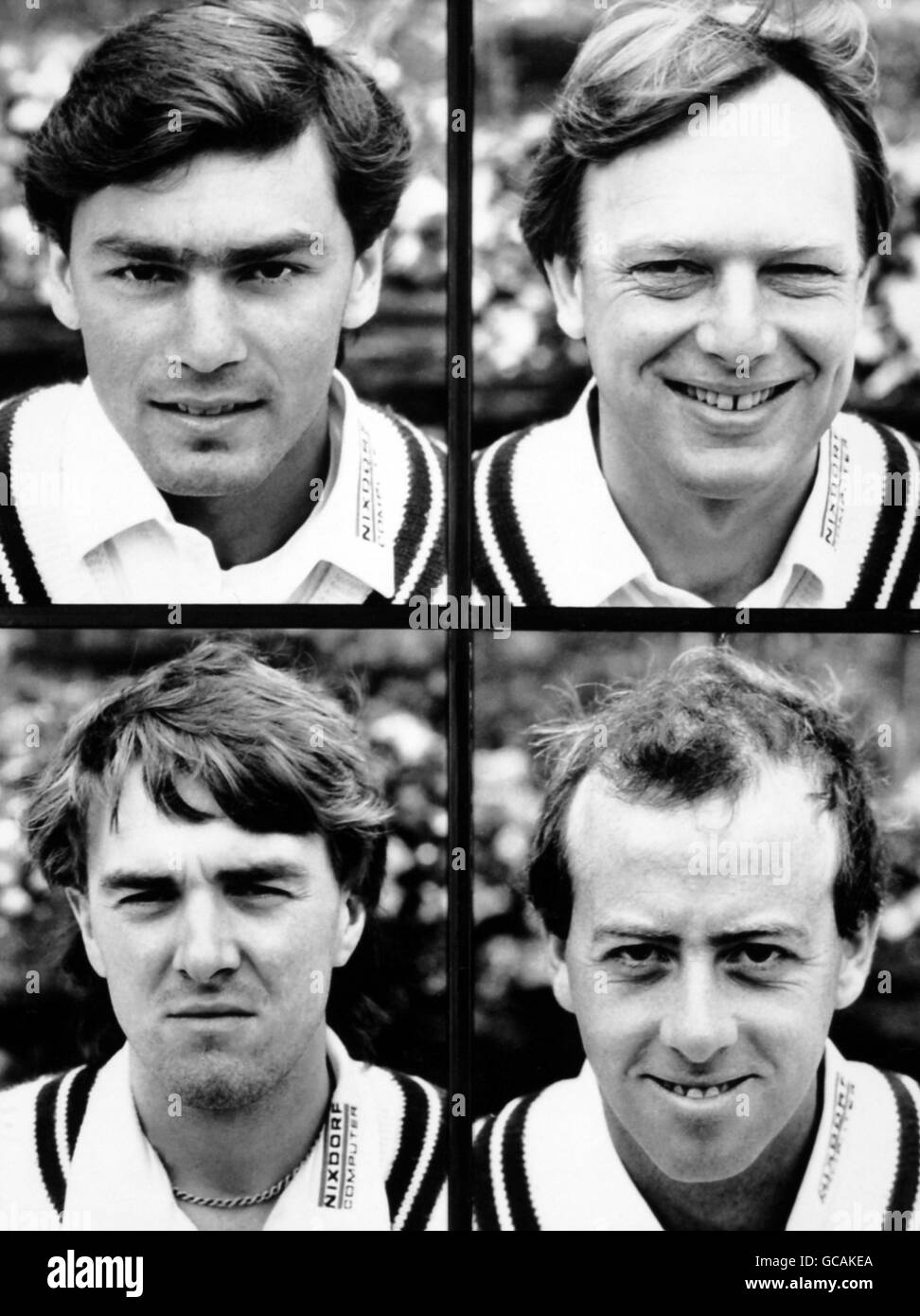 Cricket - Middlesex County Cricket Club - Portraits - 1989 Stock Photo ...