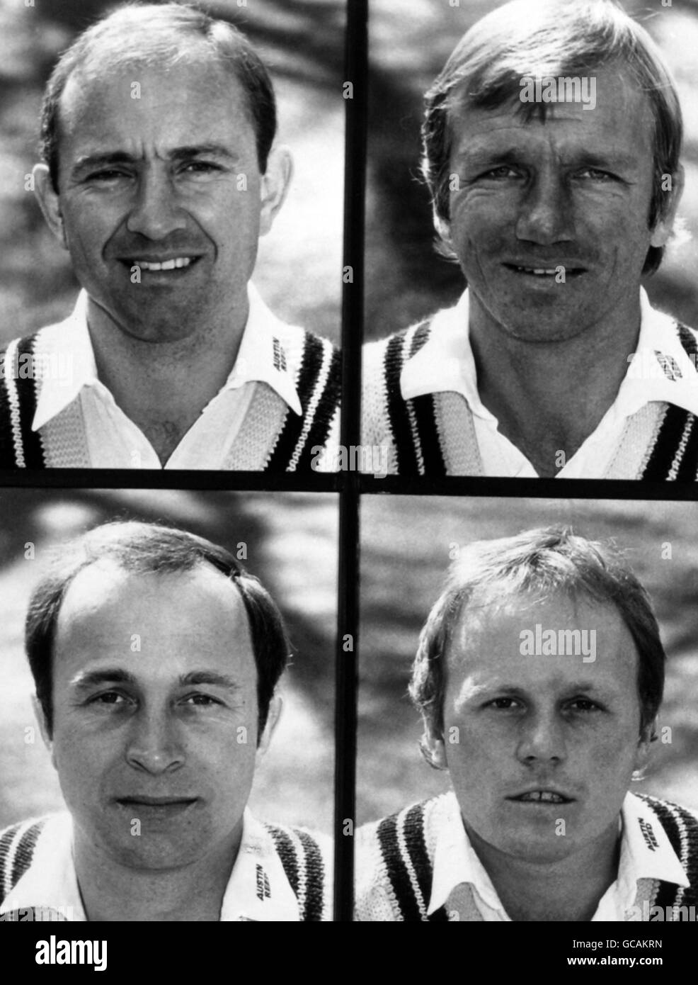 Cricket - Middlesex County Cricket Club - Portraits - 1984 Stock Photo ...