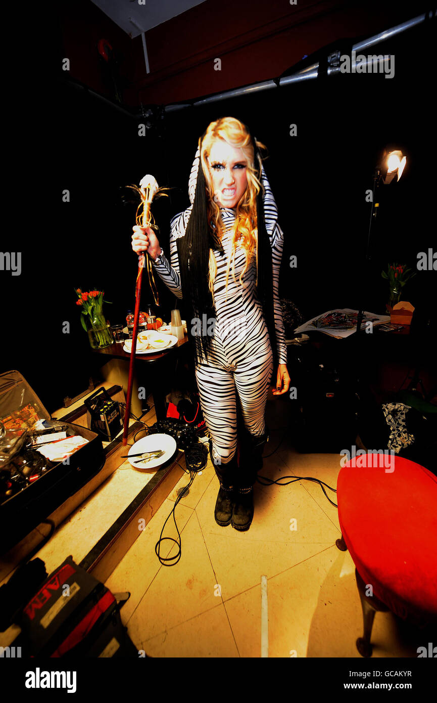 American singer poses backstage performing myspace show at the ...