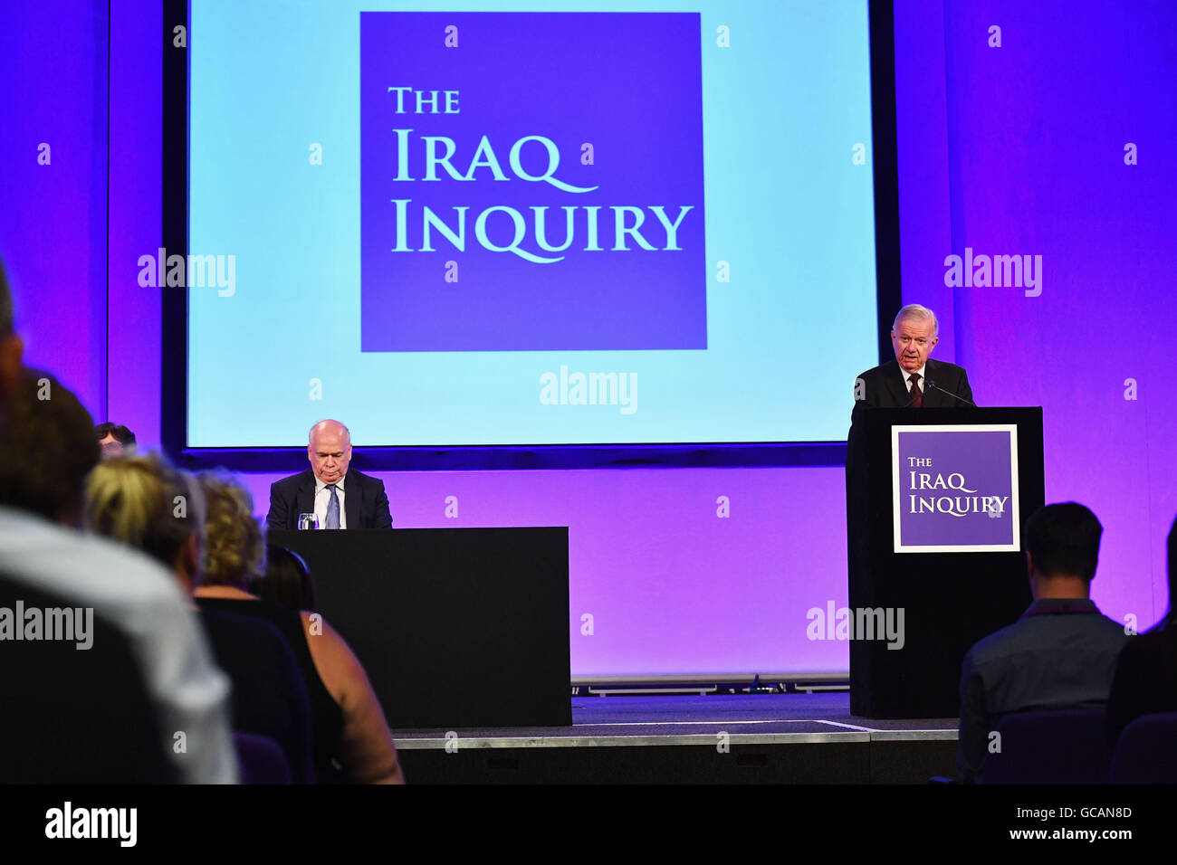 Sir John Chilcot presents The Iraq Inquiry Report at the Queen ...