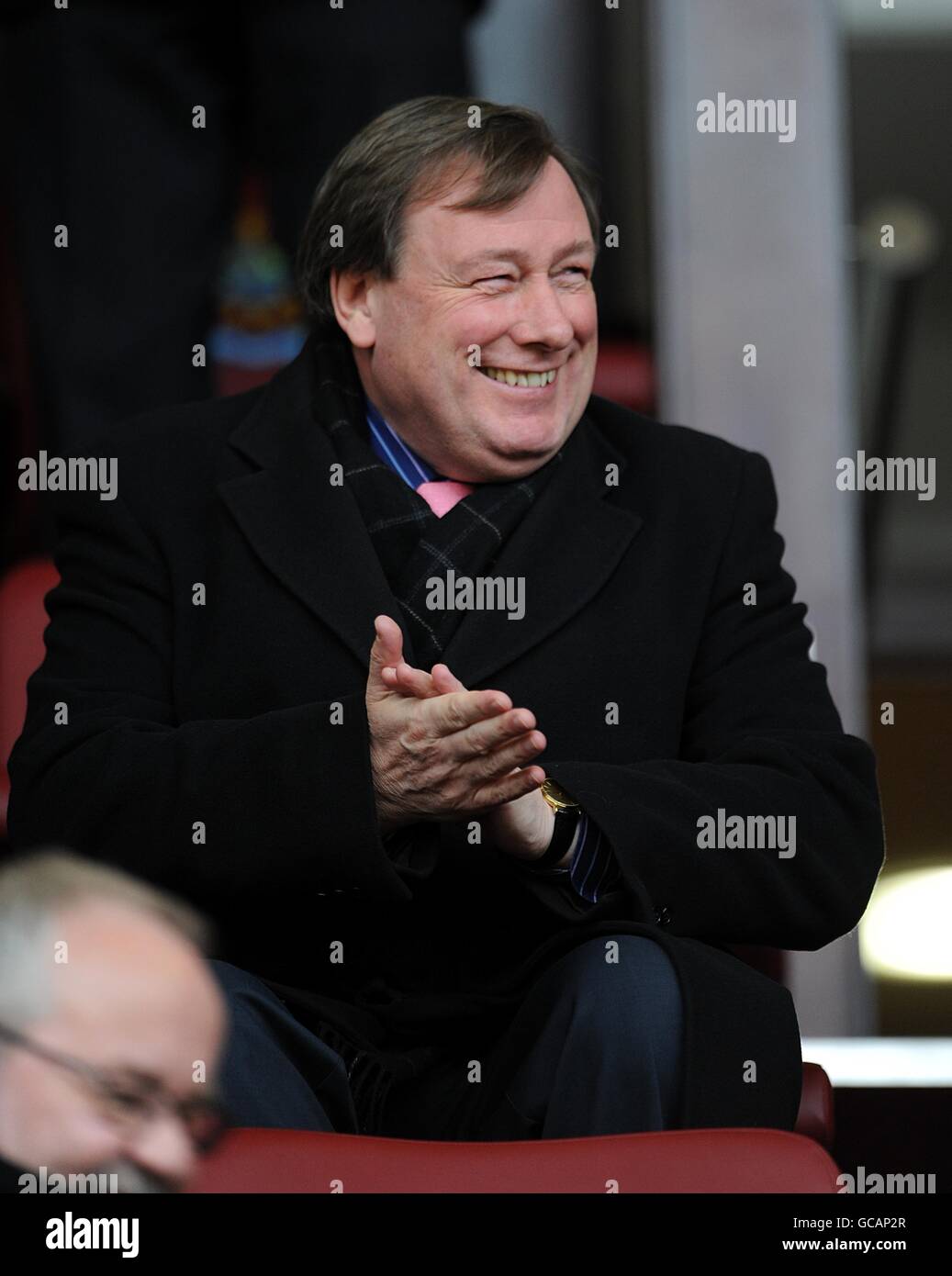 Portsmouth chief executive Peter Storrie in the stands Stock Photo - Alamy