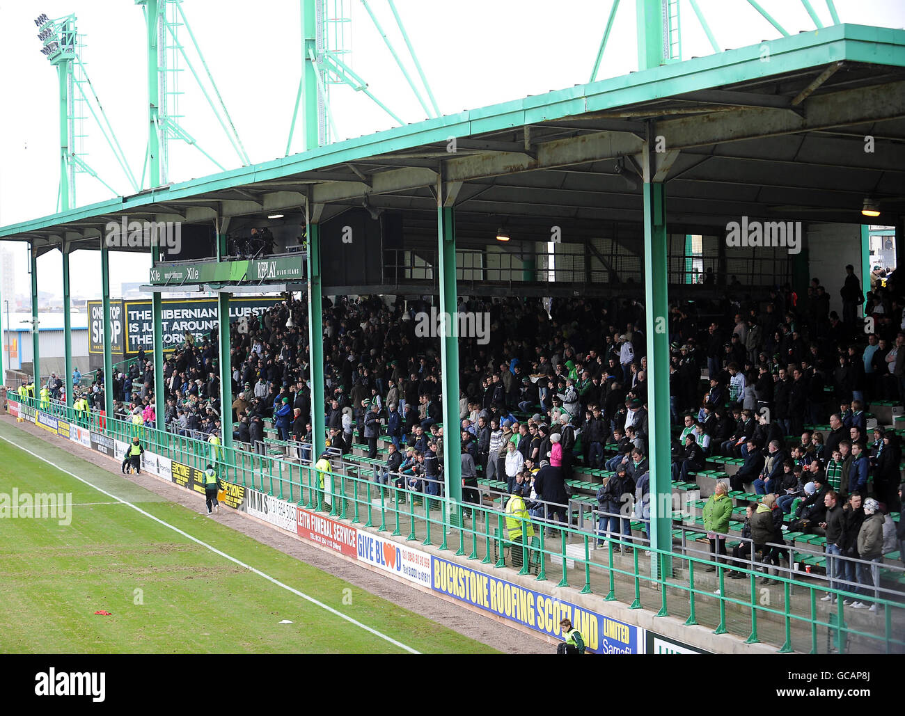 The stand at Easter Road that to be demolished after the Clydesdale ...