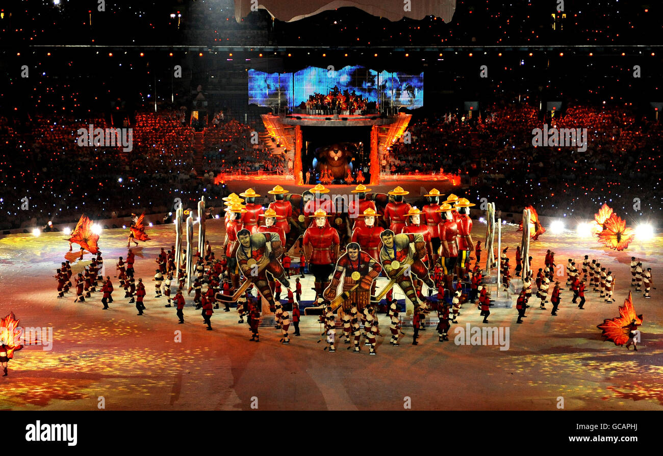 Performers during the Closing Ceremony for the 2010 Winter Olympic ...