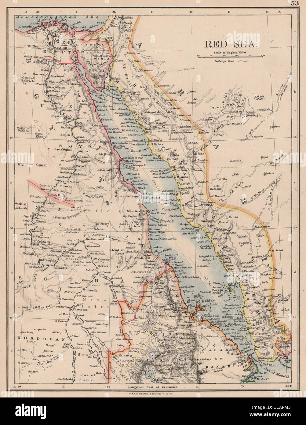 Physical map of the middle east hi-res stock photography and images - Alamy
