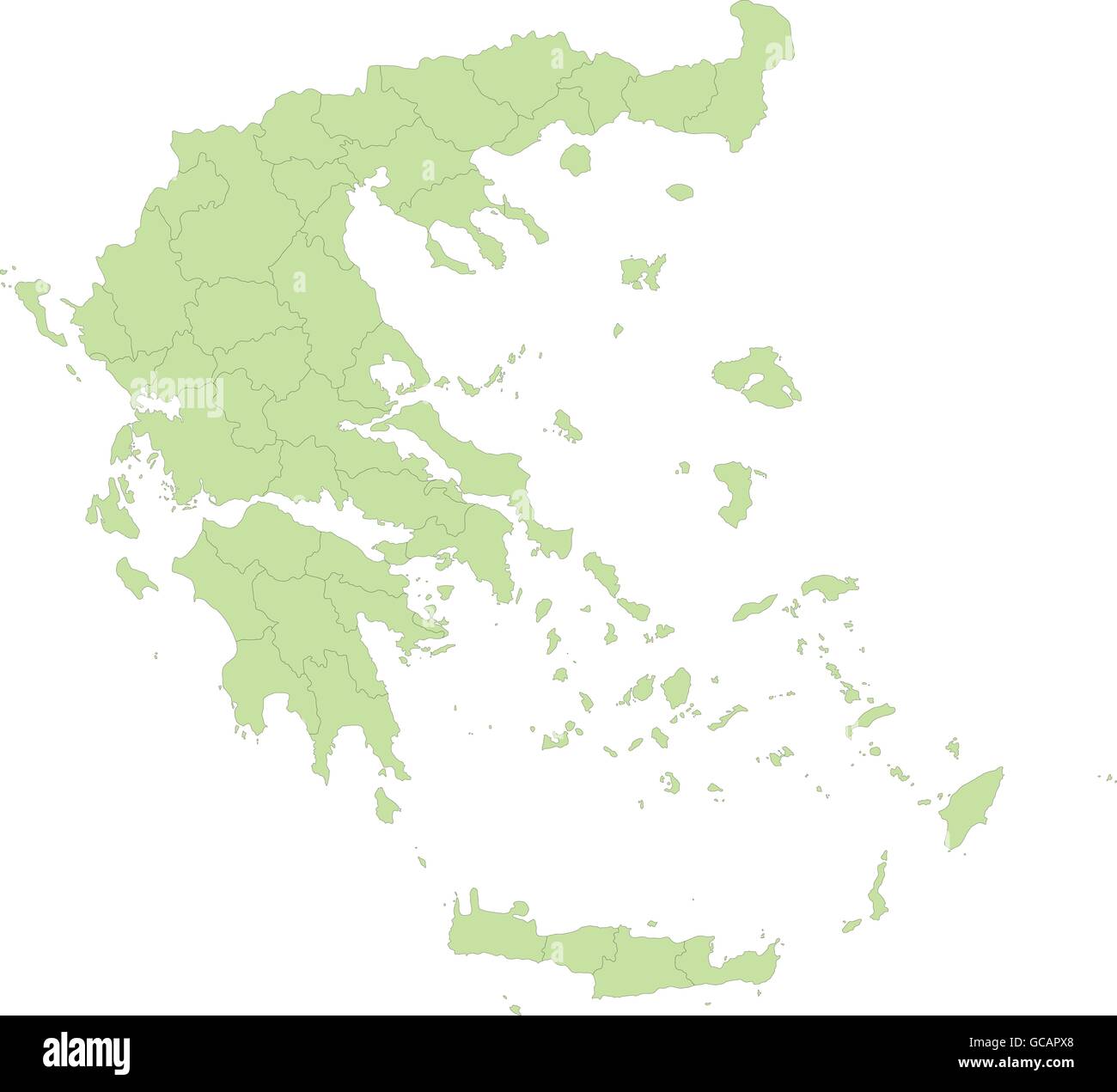High detailed vector map of Greece. Vector illustration Eps 10 Stock ...