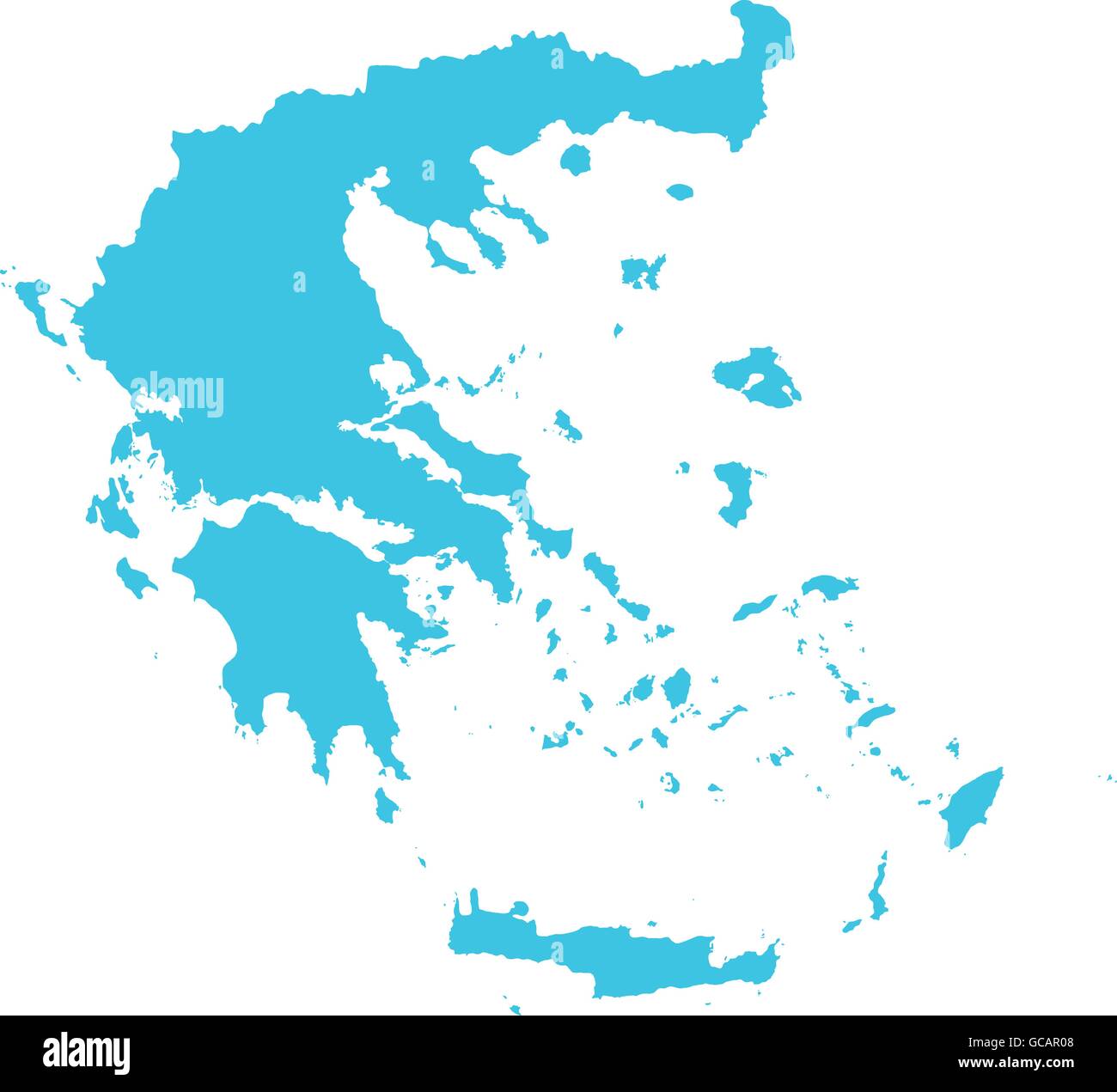 High detailed vector map of Greece. Vector illustration Eps 10 Stock ...