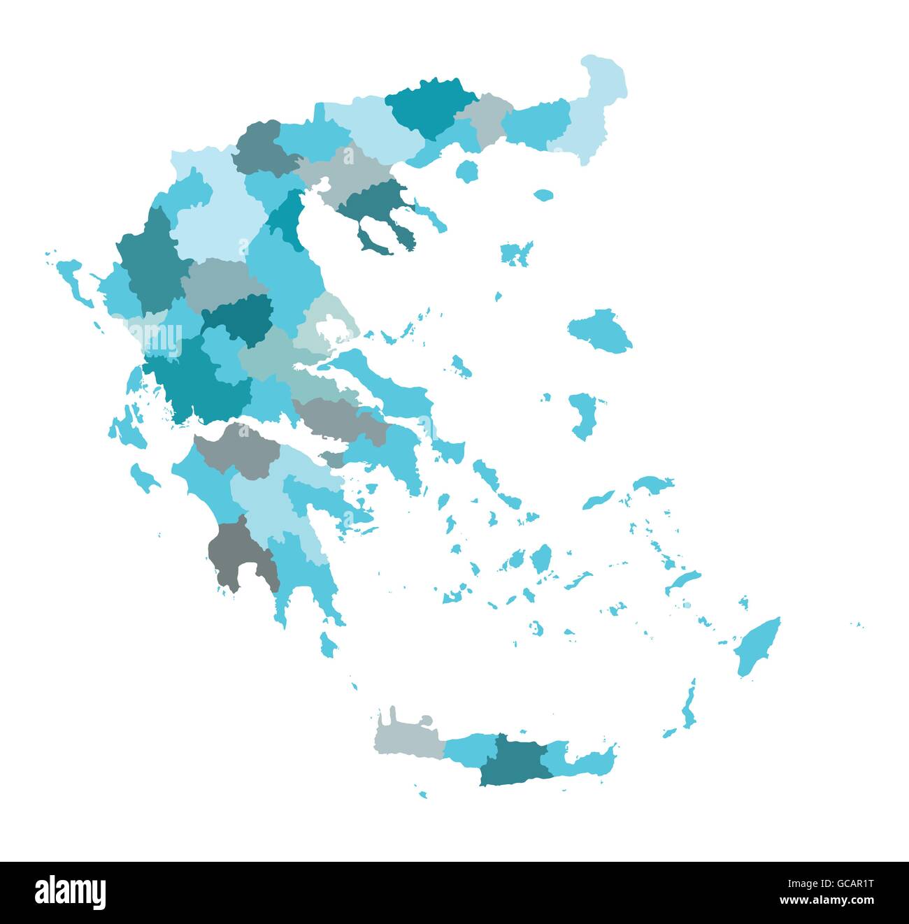 High detailed vector map of Greece. Vector illustration Eps 10 Stock ...