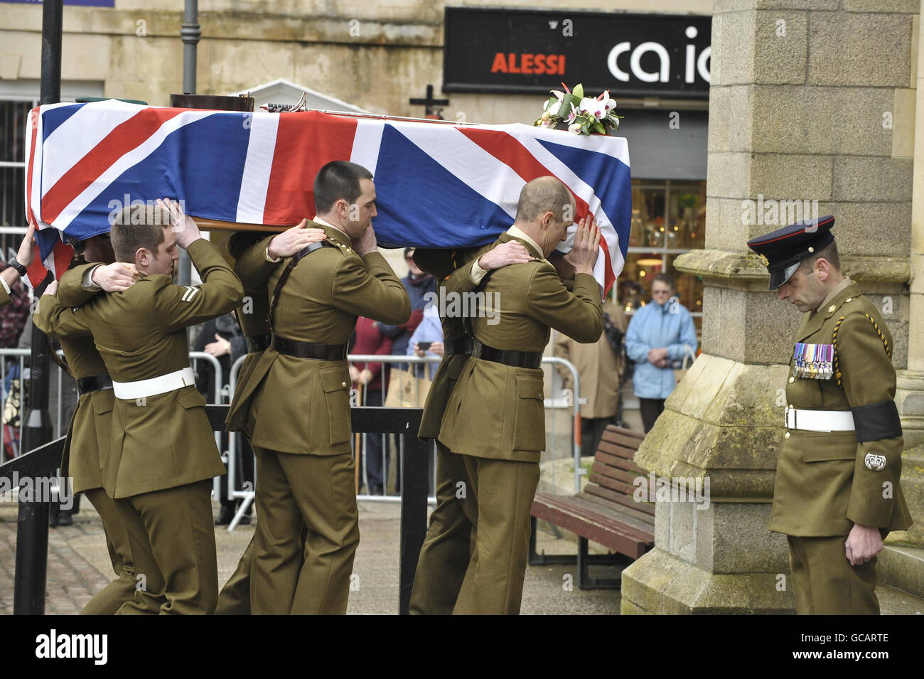 Captain Daniel Read funeral Stock Photo - Alamy