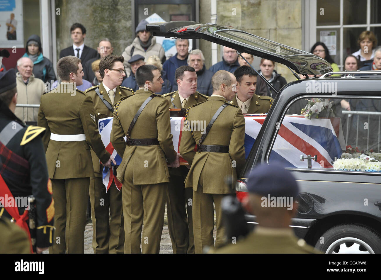 Captain Daniel Read funeral Stock Photo - Alamy