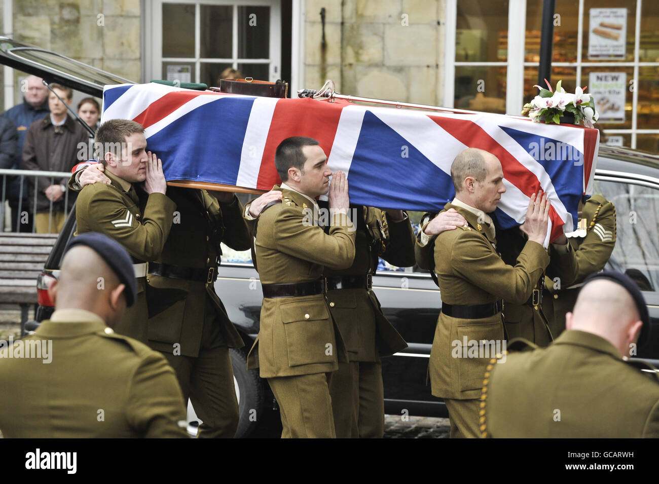 Captain Daniel Read funeral Stock Photo - Alamy