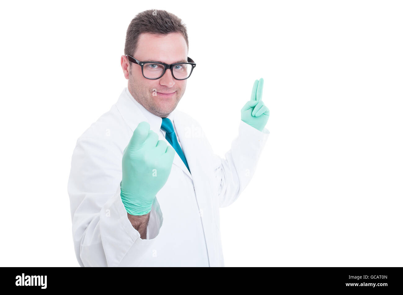 Male proctologist calling for appointment fingers gesture isolated on ...