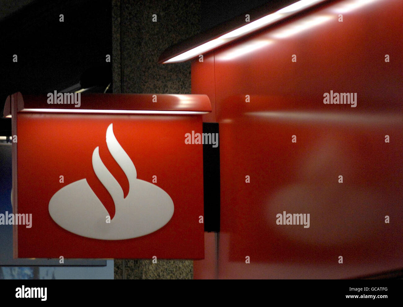 Branch building society santander in central london hi-res stock ...