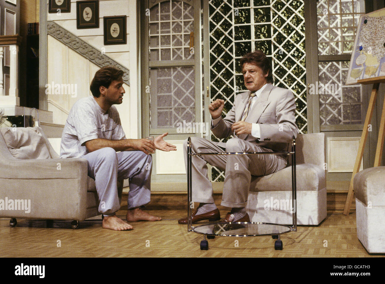 theatre / theater, "Endlich allein", director: Herbert Bötticher, scene ...