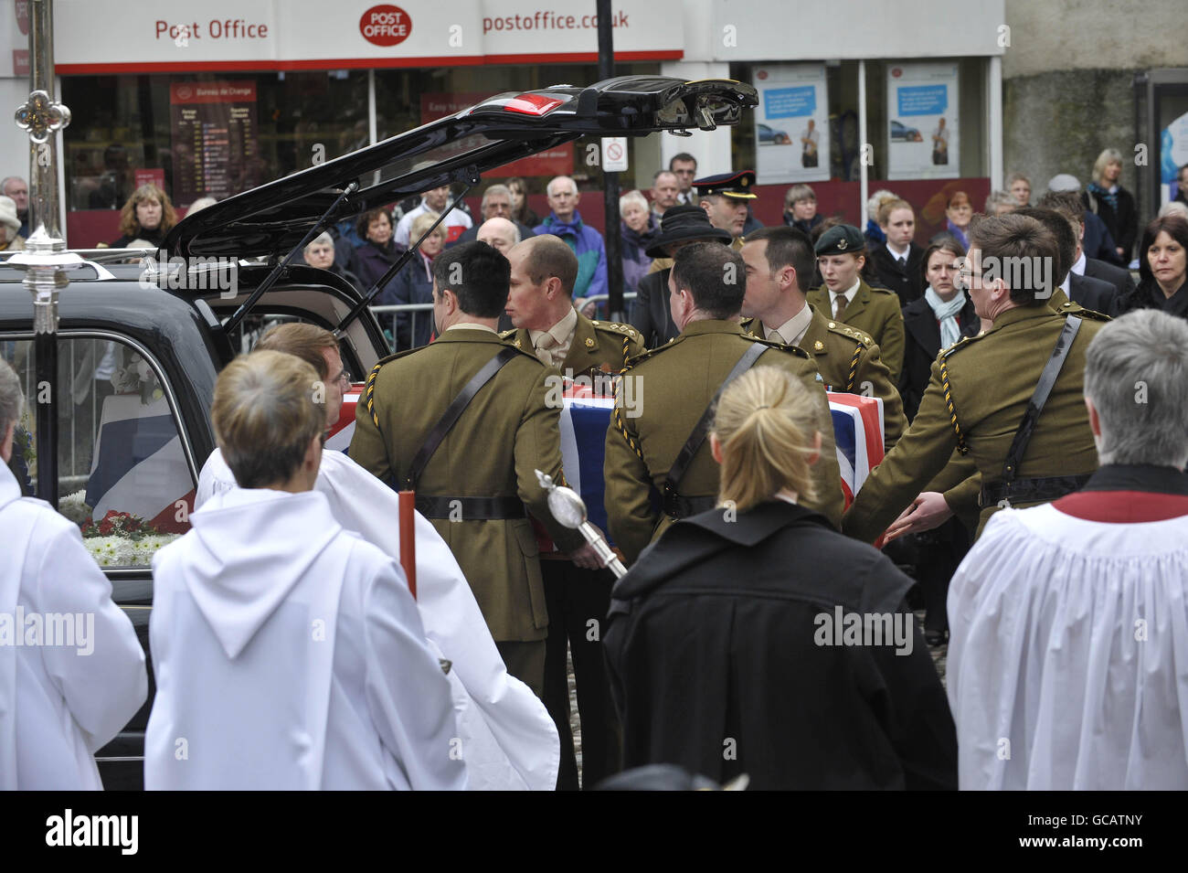 Captain Daniel Read funeral Stock Photo - Alamy