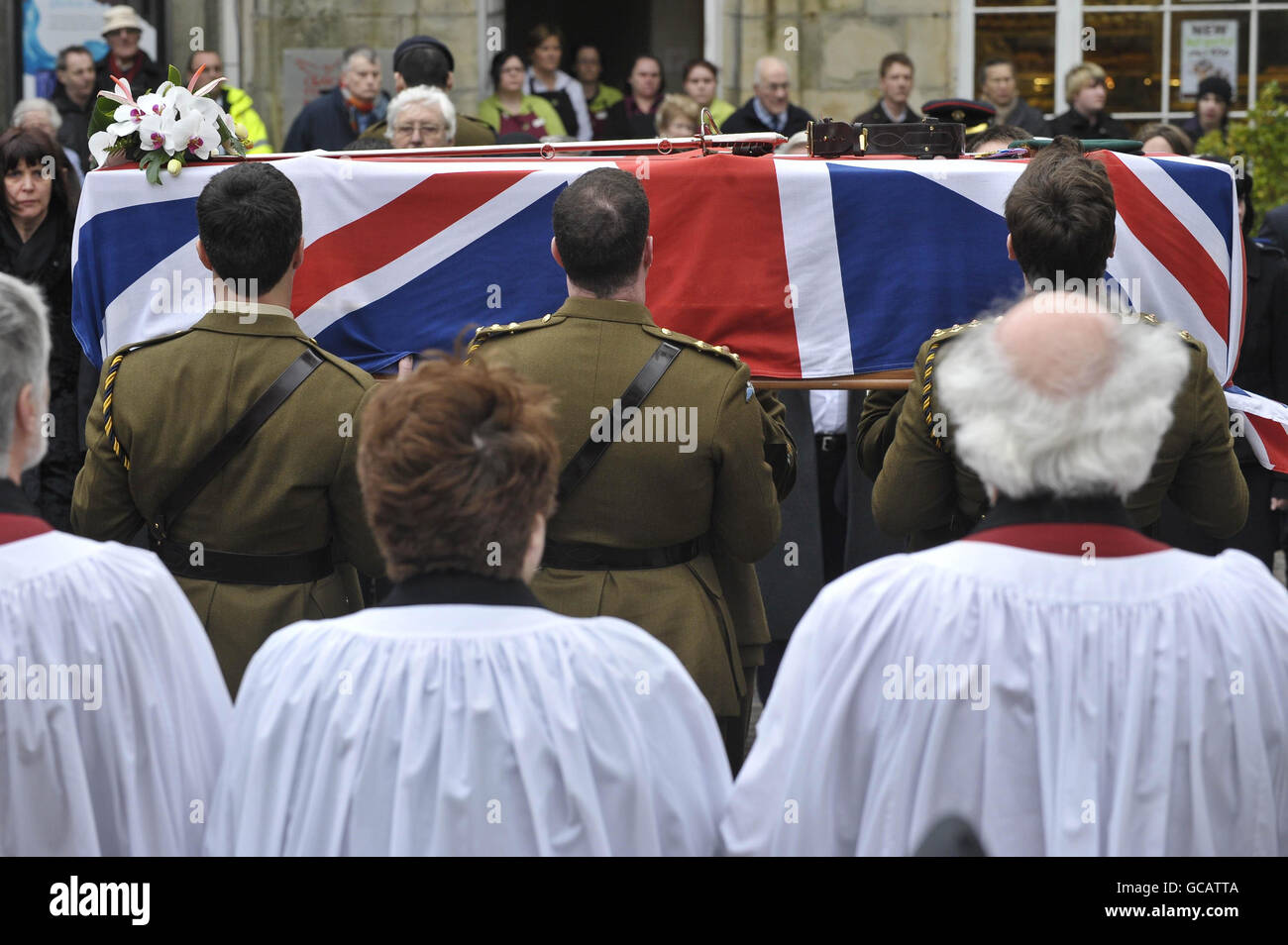 Captain Daniel Read funeral Stock Photo - Alamy