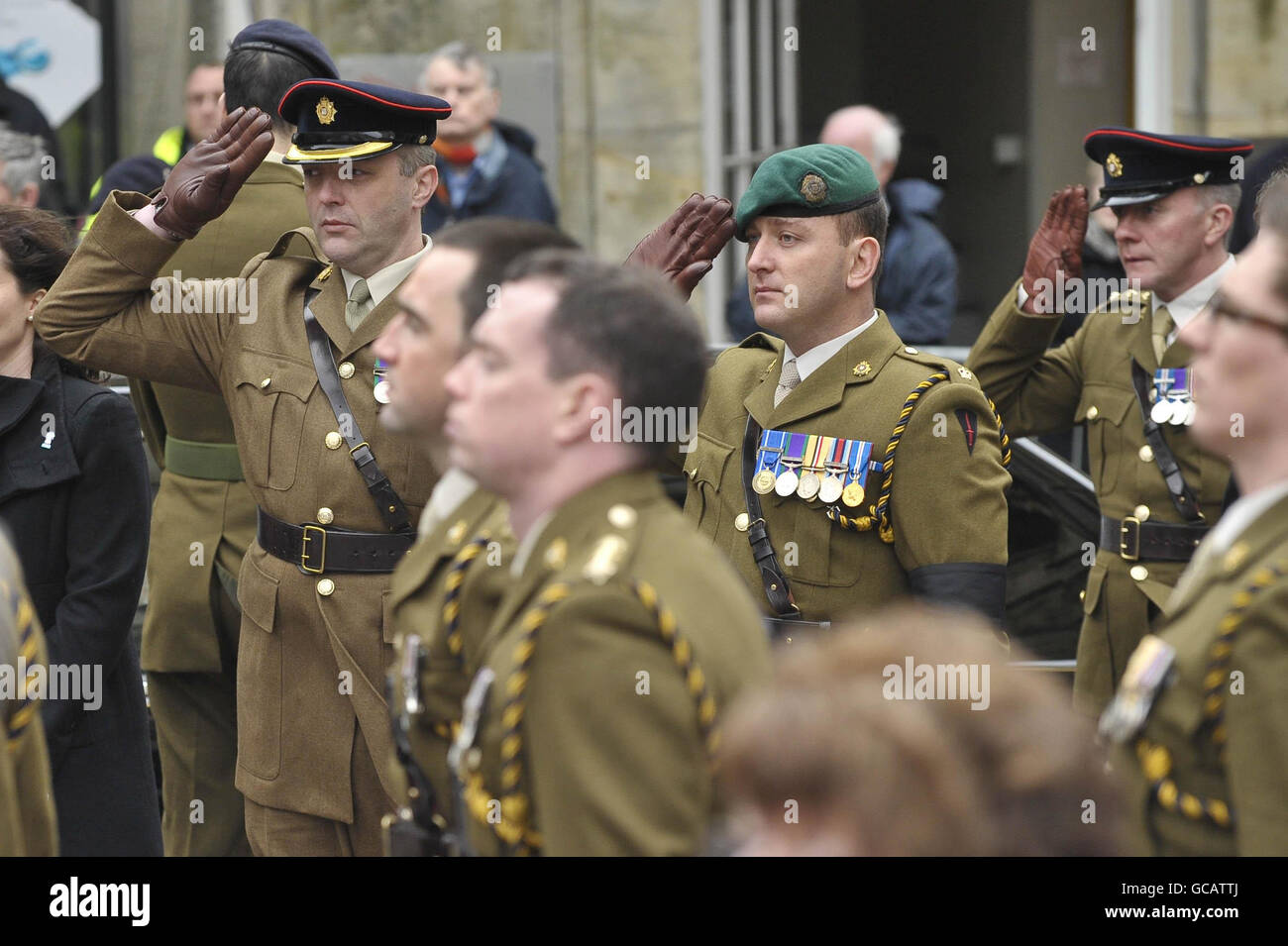 Captain Daniel Read funeral Stock Photo - Alamy