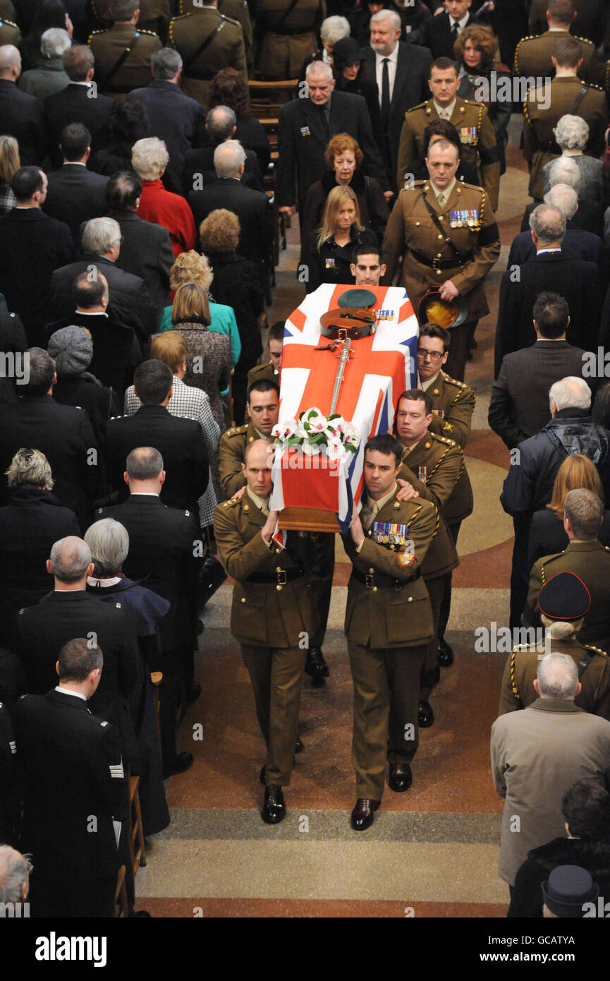 Captain Daniel Read funeral Stock Photo - Alamy