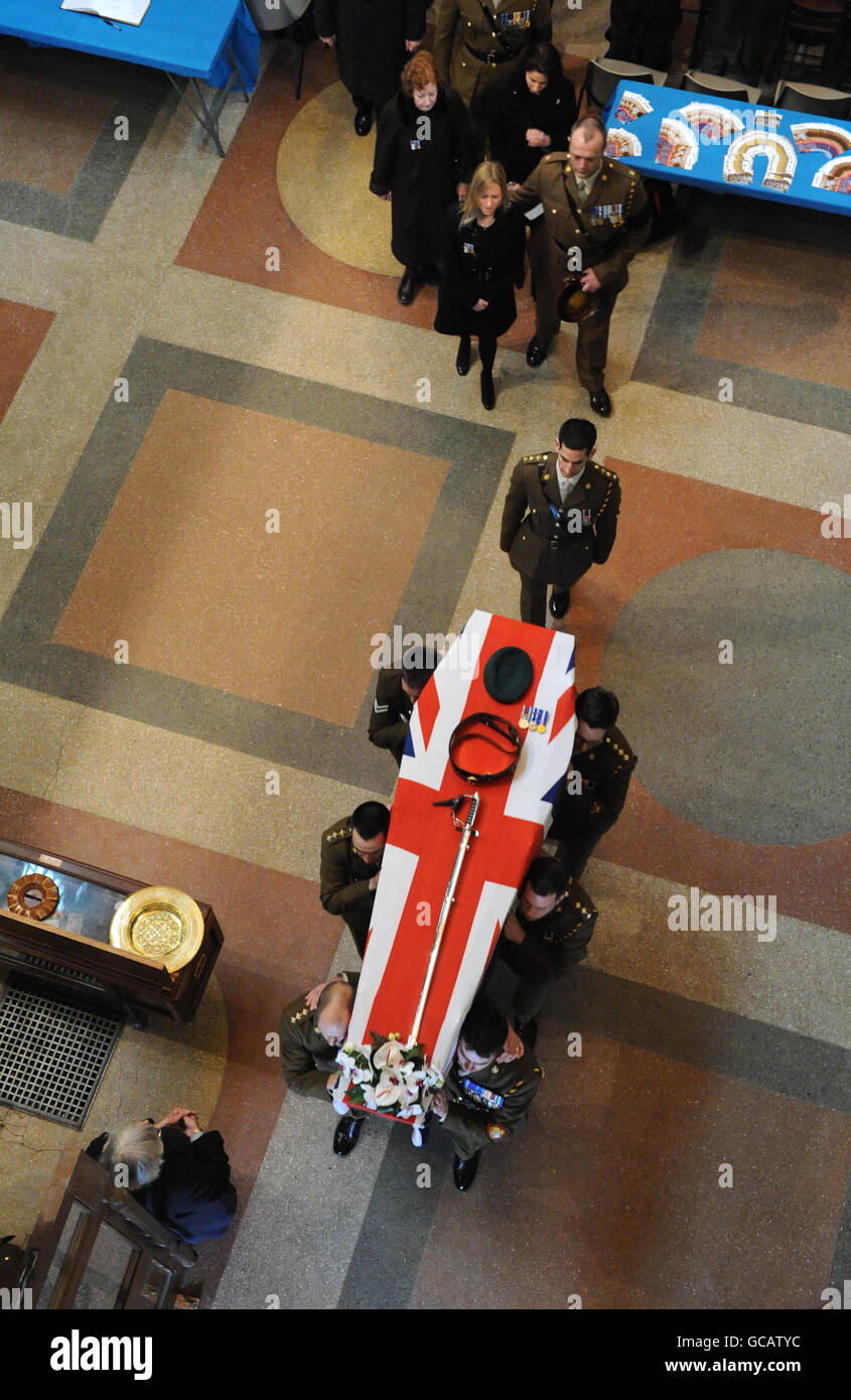 Captain Daniel Read funeral Stock Photo - Alamy