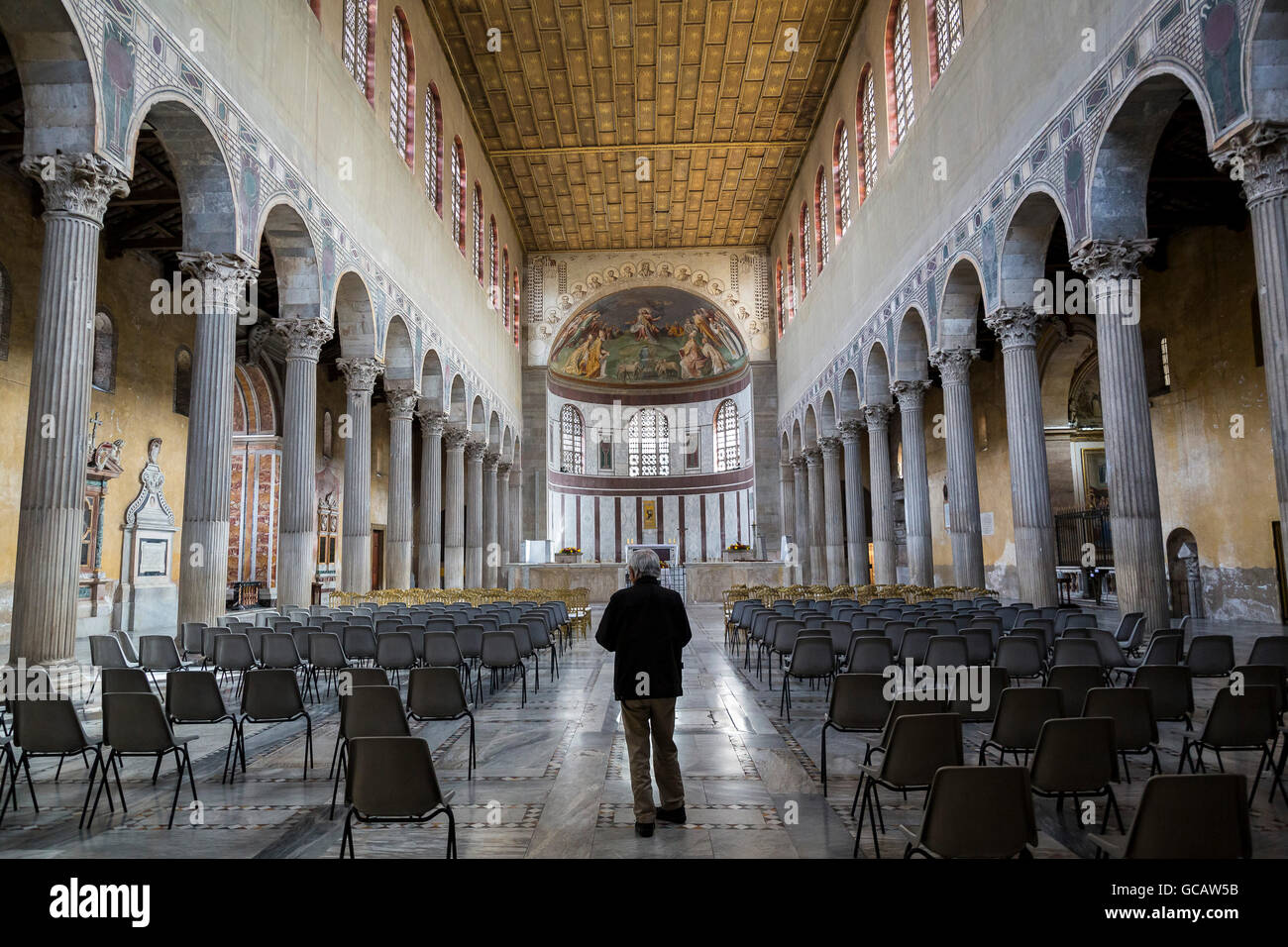 Inside Basilica Santa Sabina. Rome, Italy Stock Photo - Alamy