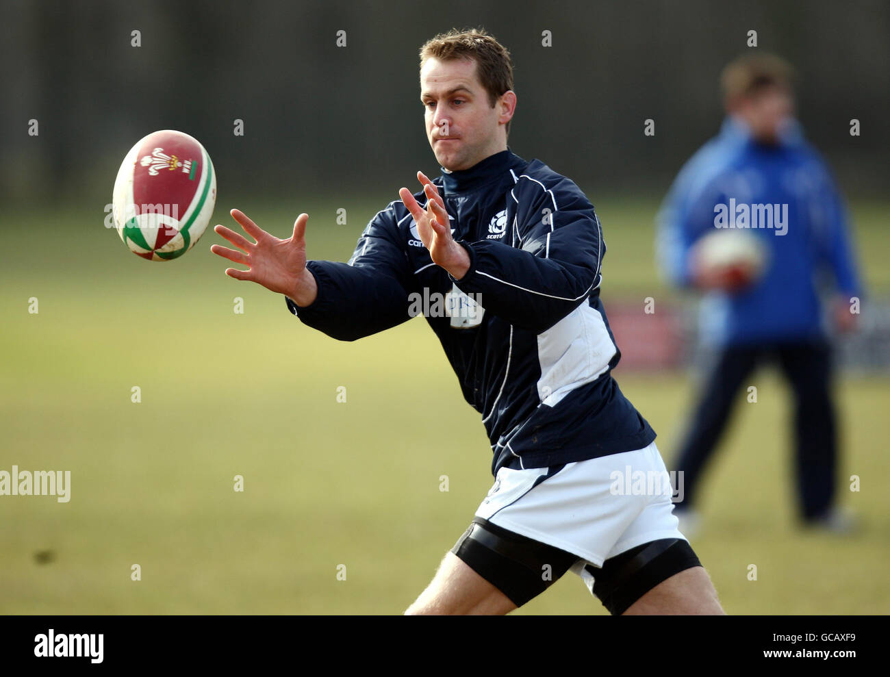 Scotland's Chris Paterson (left) during the Captains Run at the ...