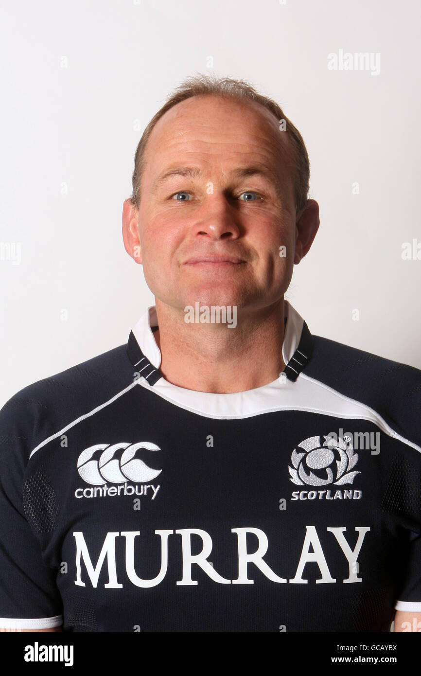 Rugby Union - Scotland Photocall 2009/10. Andy Robinson, Scotland Stock ...