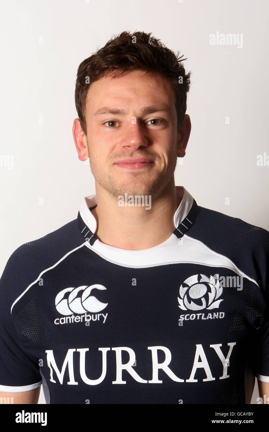 Rugby Union - Scotland Photocall 2009/10. Nick De Luca, Scotland Stock ...