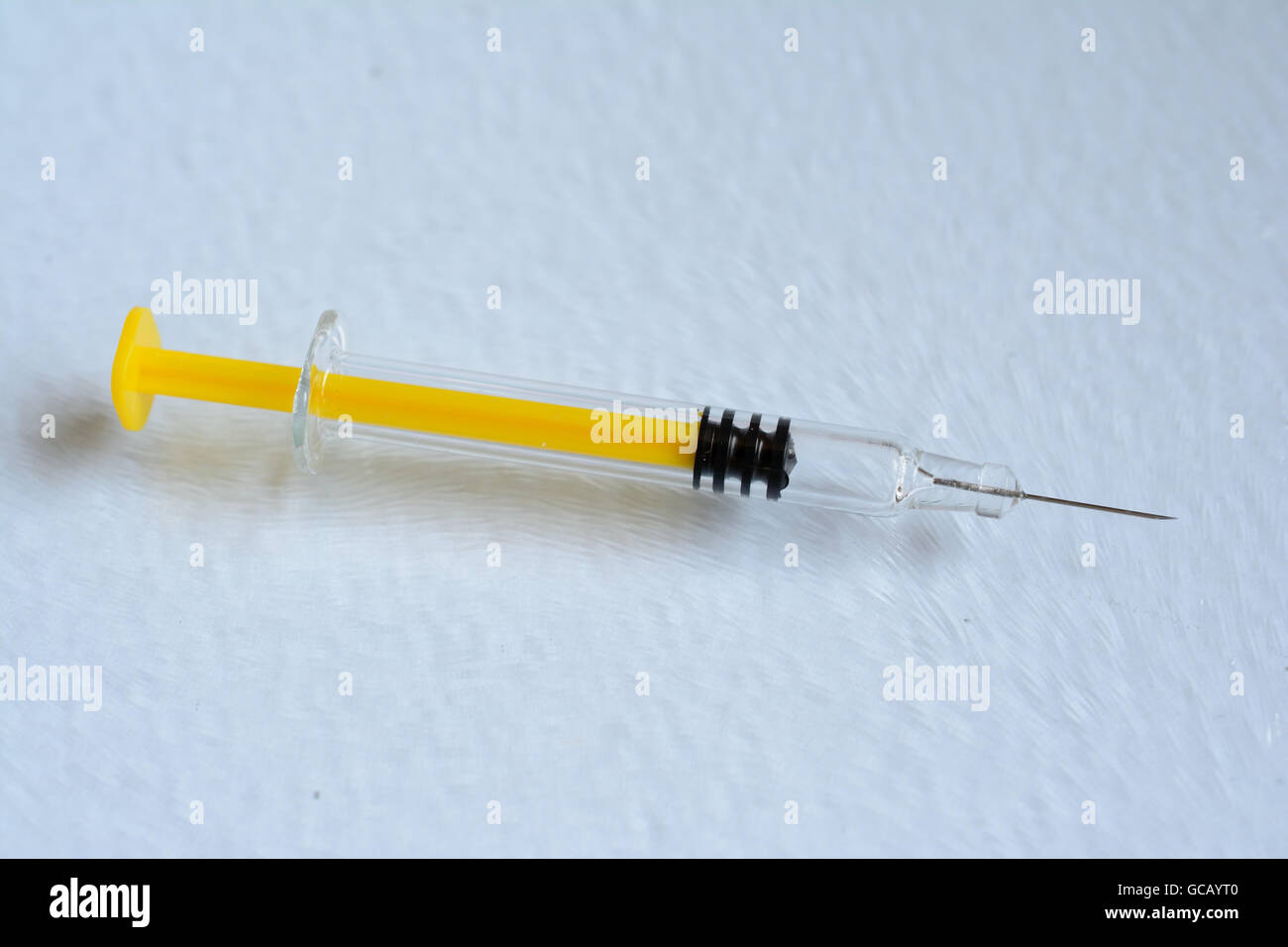 Glass medical syringe closeup Stock Photo - Alamy