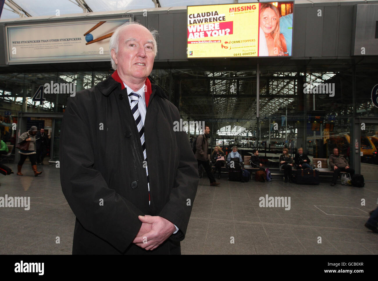 Peter Lawrence, father of missing Claudia Lawrence, stands in front of ...