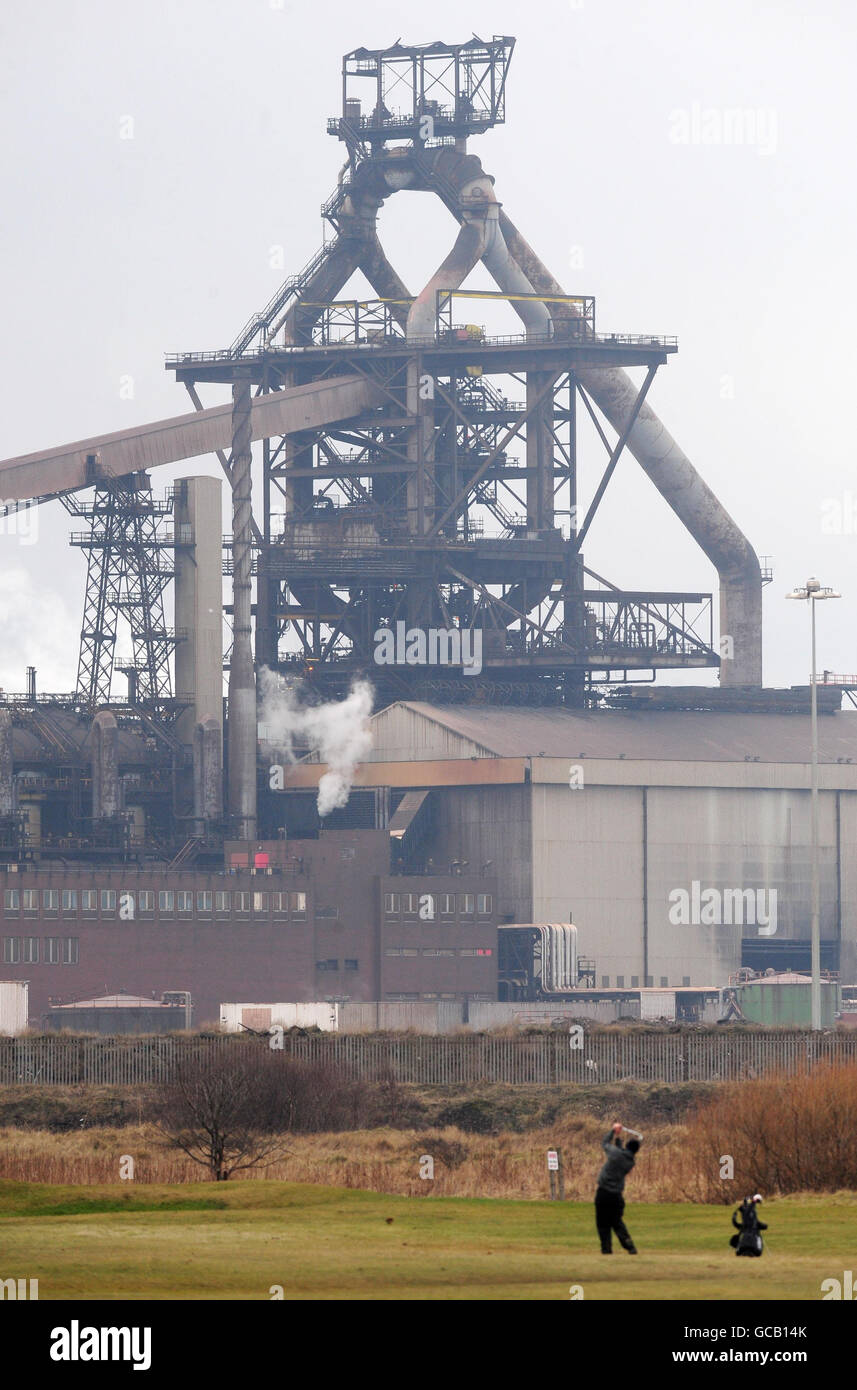 Redcar Corus steel plant to close Stock Photo - Alamy