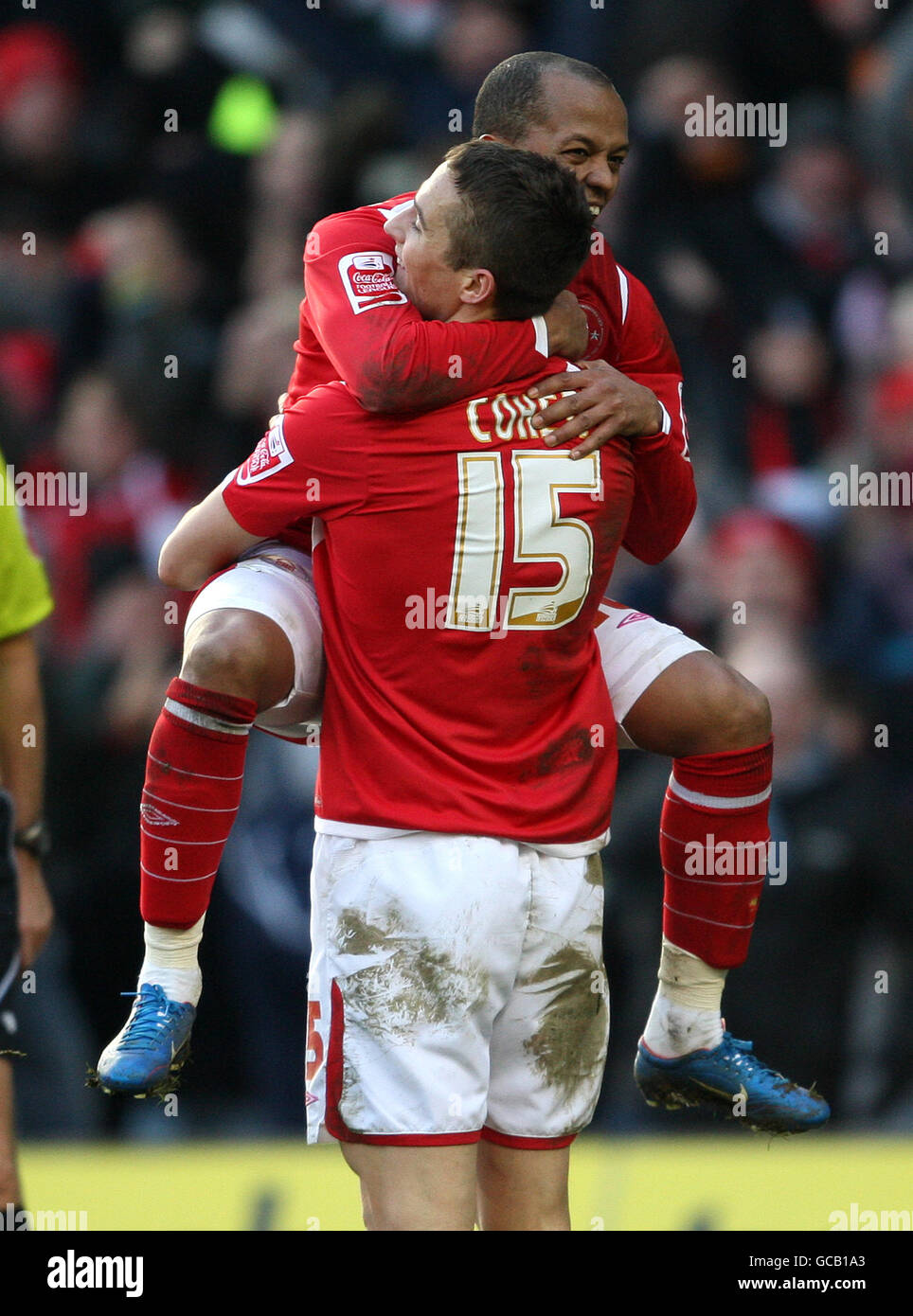 Nottingham Forest's Chris Cohen celebrates scoring the first goal with ...
