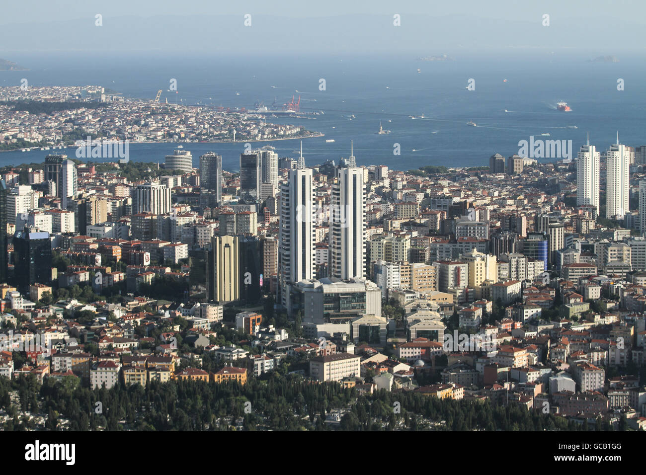 Aerial view of Istanbul City in Turkey Stock Photo - Alamy