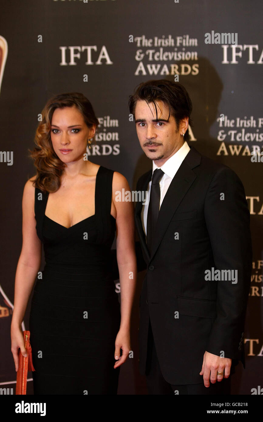 Colin Farrell and Alicja Bachleda arriving for the Irish Film and ...
