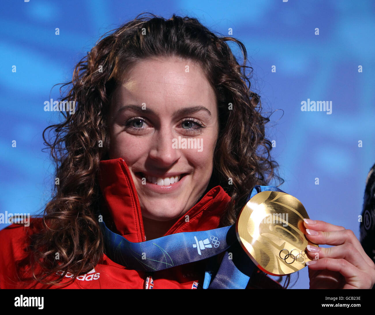 Gold medal winner womens skeleton hi-res stock photography and images ...