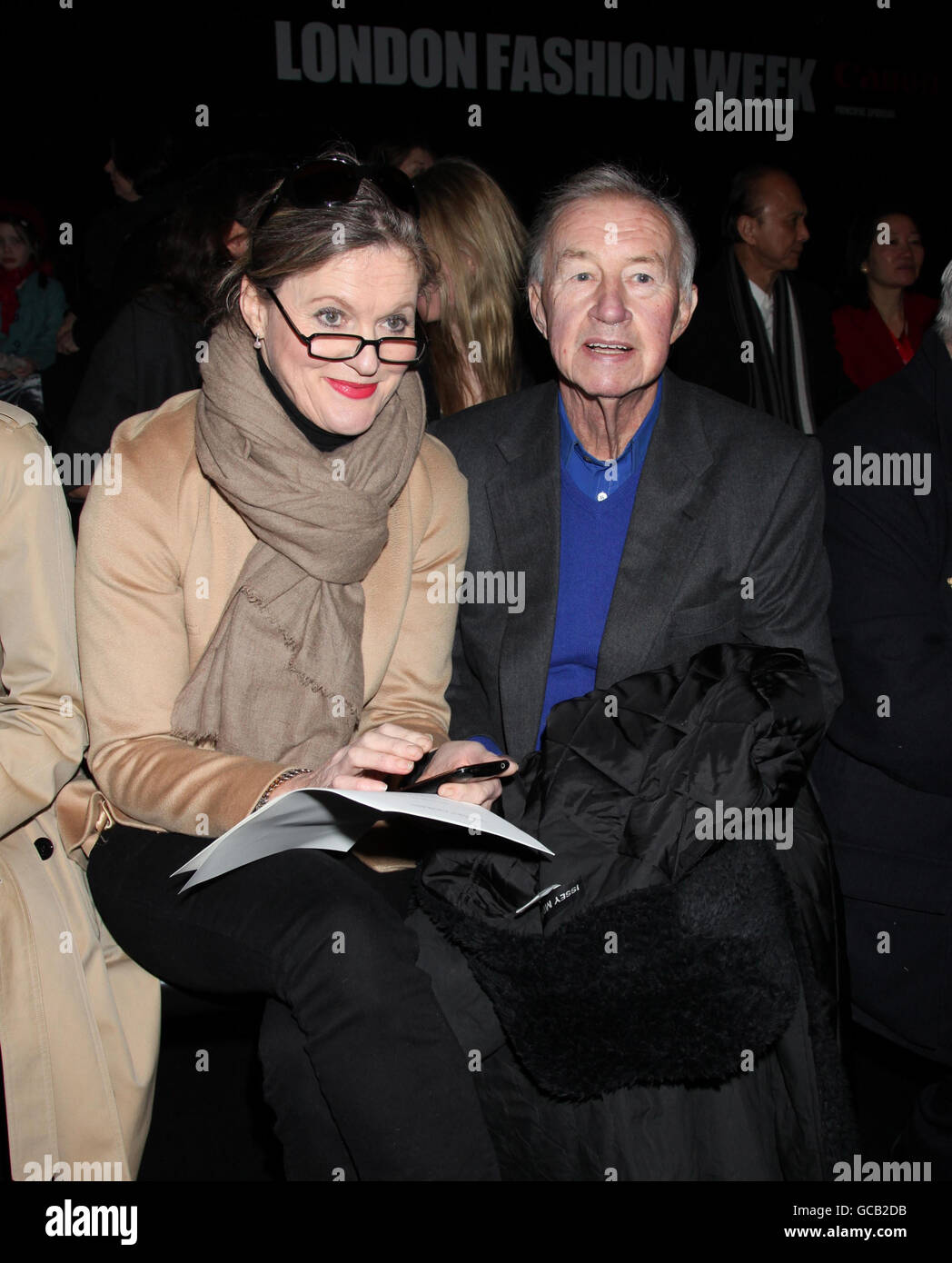 Sir Terrance Conran (right) and his wife Lady Victoria Conran attend ...