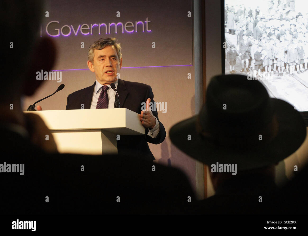 Children of britains prime minister gordon brown hi-res stock ...