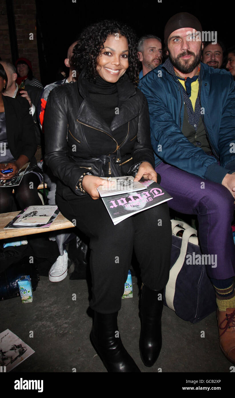 Janet Jackson attending the Autumn/Winter 2010 Child of the Jago show ...