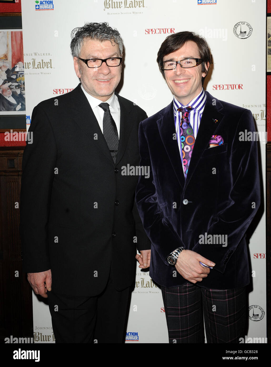 Jack Vettriano and Mark Psarolis (right) arrive before the winner of ...