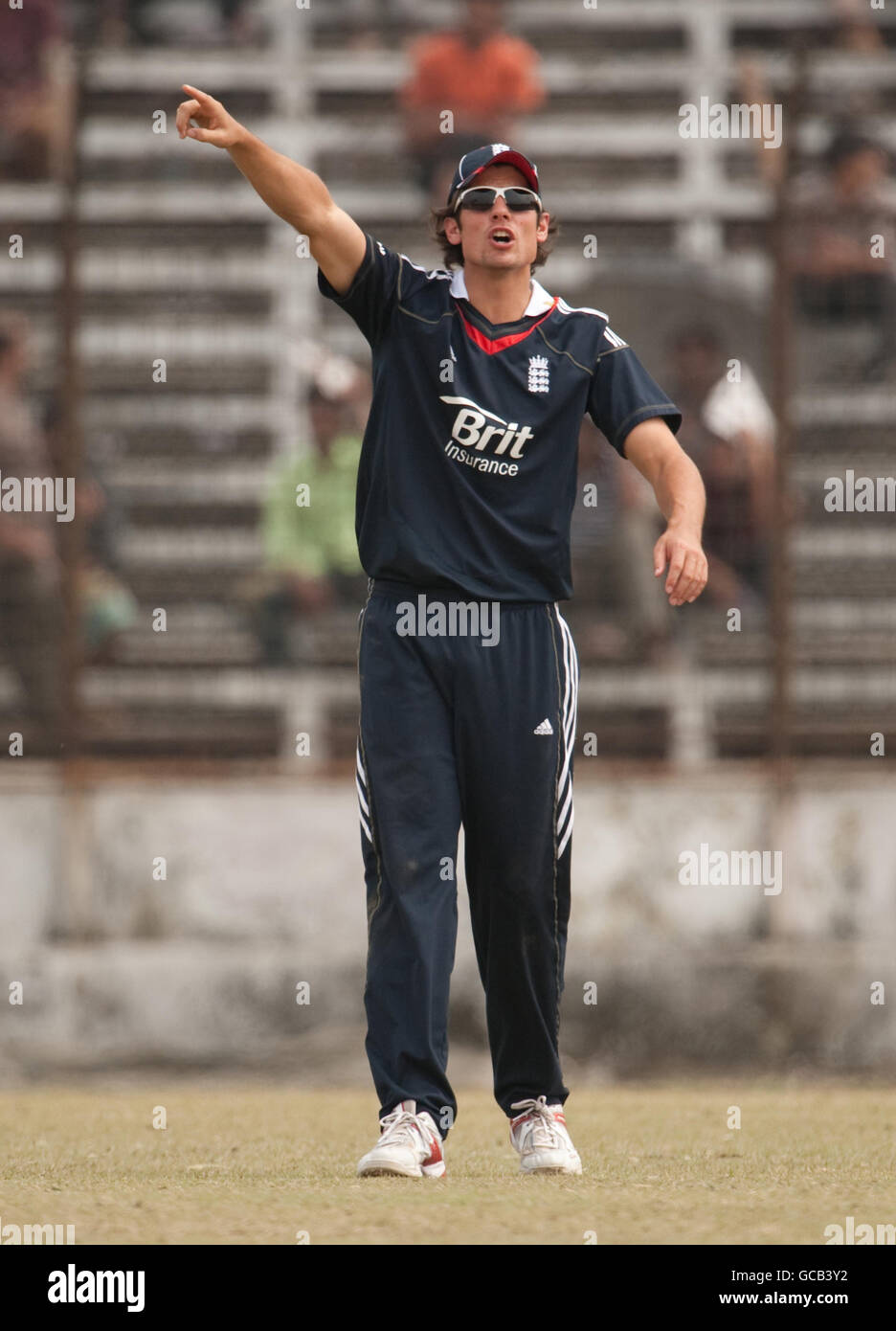 England captain Alastair Cook during the tour match at the Khan Shaheb ...